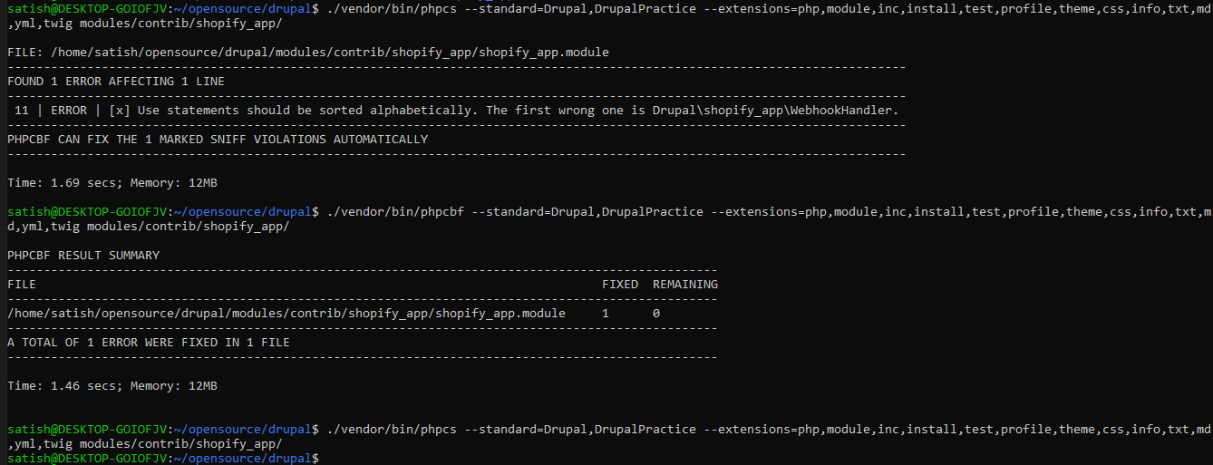Fix the issues reported by phpcs [#3372412] | Drupal.org